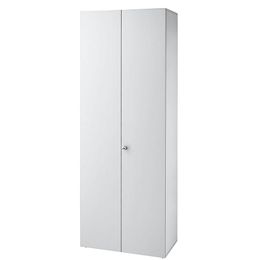 eurokraft pro Aktenschrank, Flügeltüren, 5 Fachböden, lichtgrau / lichtgrau
