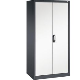 C+P ACURADO Universalschrank, BxT 930 x 600 mm, schwarzgrau / reinweiß