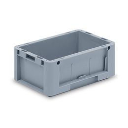 Euronorm-Stapelbehälter, Außen-LxBxH 300 x 200 x 120 mm, grau, VE 12 Stk kaiserkraft