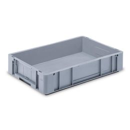 Euronorm-Stapelbehälter, Außen-LxBxH 600 x 400 x 120 mm, grau, VE 3 Stk kaiserkraft