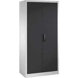 C+P ACURADO Universalschrank, BxT 930 x 500 mm, lichtgrau / schwarzgrau