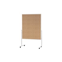 MAGNETOPLAN Moderationstafel, Rahmen weiß, einteilig, Naturkork