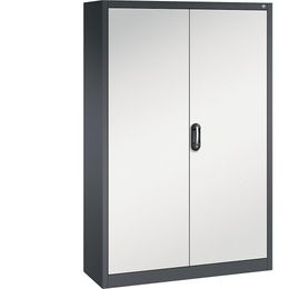 C+P ACURADO Universalschrank, BxT 1200 x 400 mm, schwarzgrau / lichtgrau