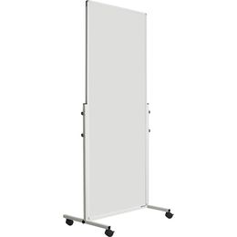 SMIT VISUAL Whiteboard, mobil, Stahlblech, lackiert, HxBxT 1900 x 815 x 505 mm