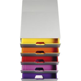 Durable Schubladenbox VARICOLOR®, HxBxT 292 x 280 x 356 mm, 5 Schubladen, grau