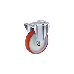tente Polyurethan-Reifen auf Polyamid-Felge, Rad-&Oslash; x Breite 80 x 32 mm, Bockrolle
