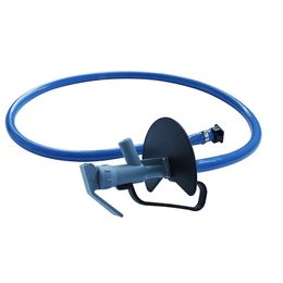 Jessberger Handpumpen-Abgabeschlauch mit Zapfhahn, für Mineralölprodukte, blau, Länge 1,5 m, ab 5 Stk