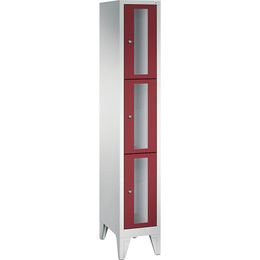 CLASSIC Fächerschrank, Fachhöhe 510 mm, mit Füßen C+P