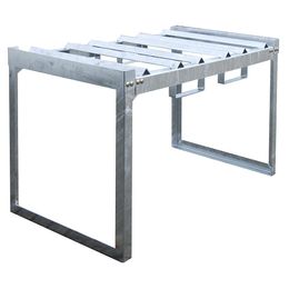 eurokraft pro Fass- und Kleingebinderegal, BxTxH 1310 x 800 x 780 mm, für 3 x 60-l-Fässer