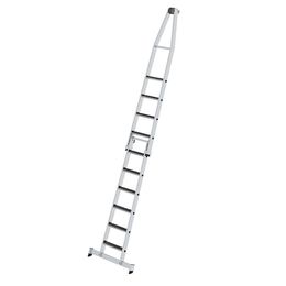 MUNK Stufen-Glasreinigerleiter, mit Trittauflage, 2-teilig, 10 Stufen