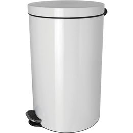 Helit Silberionen-Tretabfallsammler, mit Kunststoff Inneneimer, Volumen 20 l, weiß