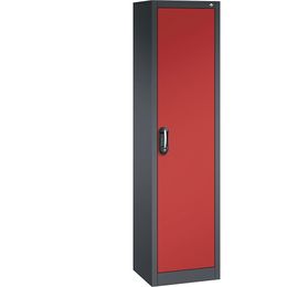 C+P ACURADO Universalschrank, BxT 500 x 400 mm, schwarzgrau / feuerrot