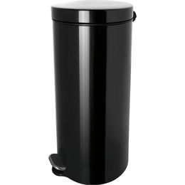 Helit Silberionen-Tretabfallsammler, mit Kunststoff Inneneimer, Volumen 30 l, schwarz