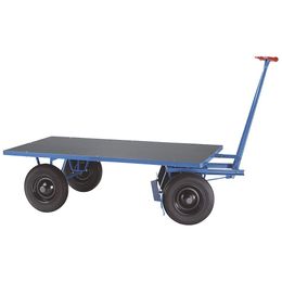 eurokraft pro Handpritschenwagen, Tragf&auml;higkeit 500 kg, Ladefl&auml;che 1050 x 700 mm, Luftreifen