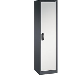 C+P ACURADO Universalschrank, BxT 500 x 500 mm, schwarzgrau / lichtgrau