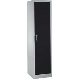 C+P ACURADO Universalschrank, BxT 500 x 500 mm, lichtgrau / schwarzgrau