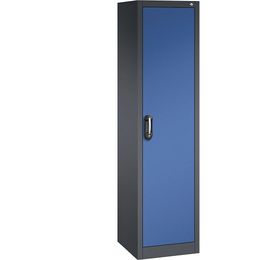 C+P ACURADO Universalschrank, BxT 500 x 500 mm, schwarzgrau / enzianblau
