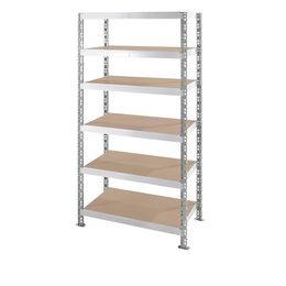 Universalsteckregal, Spanplattenb&ouml;den, HxBxT 1976 x 1050 x 400 mm, Grundregal kaiserkraft