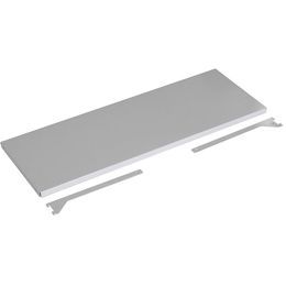 hofe Wandregal-Fachboden inkl. Konsolträger, Stahlblech, kunststoffbeschichtet, Breite x Tiefe 1000 x 375 mm