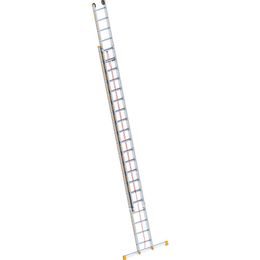 Layher Alu-Seilzugleiter, 2-teilig, ausziehbar, inkl. Traverse, 2 x 20 Sprossen