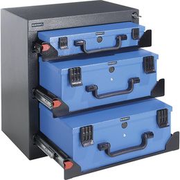 eurokraft pro Turm mit Sortimentskoffern, HxBxT 434 x 416 x 256 mm, 3 Koffer, 61 Systemdosen