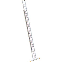 Layher Alu-Seilzugleiter, 2-teilig, ausziehbar, inkl. Traverse, 2 x 22 Sprossen