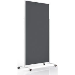 MAGNETOPLAN Design-Moderationstafel VarioPin, Tafelformat 1800 x 1000 mm, Filz, grau