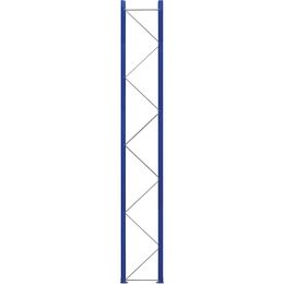 eurokraft pro Palettenregal-Stützrahmen, zerlegt, enzianblau RAL 5010 / verzinkt, HxT 5250 x 750 mm