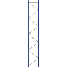 eurokraft pro Palettenregal-Stützrahmen, zerlegt, enzianblau RAL 5010 / verzinkt, HxT 5250 x 900 mm