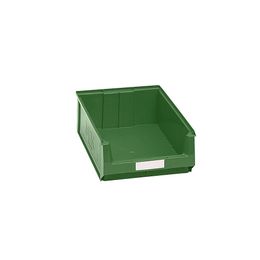 Mauser Sichtlagerkasten aus Polyethylen, LxBxH 500 x 310 x 140 mm, grün, VE 14 Stk
