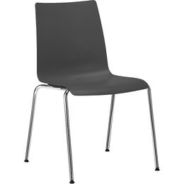 Interstuhl Kunststoffschalenstuhl SNIKE, durchgehende Schale aus PP, anthrazit