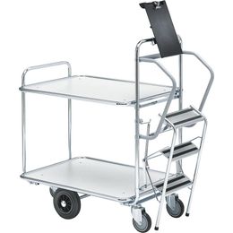 HelgeNyberg Leiterwagen SERIE 200, 2 Etagen, LxBxH 1130 x 520 x 1110 mm, ab 5 Stk