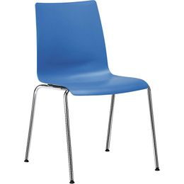 Interstuhl Kunststoffschalenstuhl SNIKE, durchgehende Schale aus PP, blau