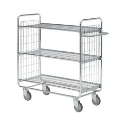 HelgeNyberg Gitterwagen SERIE 100, 3 Etagen, LxBxH 930 x 460 x 1120 mm, ab 5 Stk