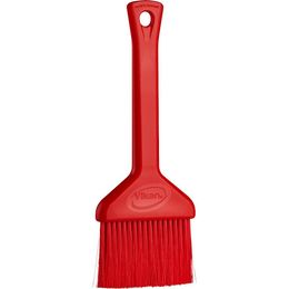 vikan Lebensmittelpinsel, weich, Pinselbreite 70 mm, VE 10 Stk, rot