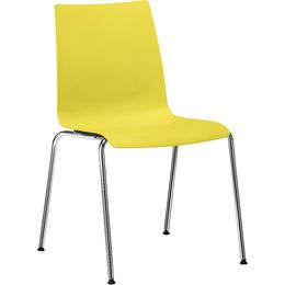 Interstuhl Kunststoffschalenstuhl SNIKE, durchgehende Schale aus PP, gelb