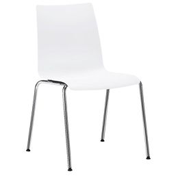 Interstuhl Kunststoffschalenstuhl SNIKE, durchgehende Schale aus PP, weiß