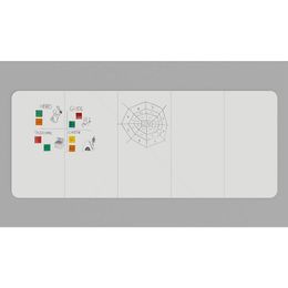 Chameleon Design-XXL-Whiteboard VisuWall, Stahlblech, emailliert, BxH 4900 x 1980 mm