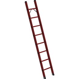 MUNK Vollkunststoff-Anlegeleiter, komplett aus GFK, 8 Sprossen