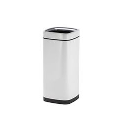 EKO Papierkorb mit Innenbehälter, Volumen 35 l, weiß