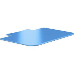 eurokraft pro Sackkarre, Schaufel, BxT 450 x 350 mm, lichtblau RAL 5012, gelocht