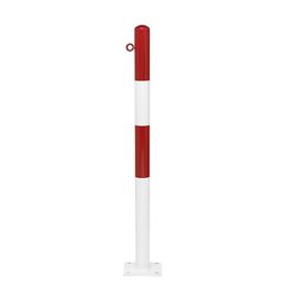 Moravia Sperrpfosten Morion, zum Aufd&uuml;beln, &Oslash; 60 mm, rot-wei&szlig; lackiert, 1 &Ouml;se