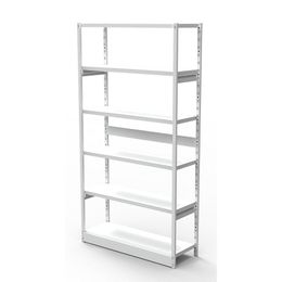 Büro-Steckregal, ohne Rückwand, Regalhöhe 1900 mm, Grundregal, Breite x Tiefe 760 x 300 mm kaiserkraft