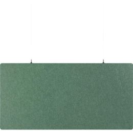 eurokraft basic Akustik-Deckenplatte, PET-Filz, HxB 600 x 1200 mm, rechteckige Form, petrol, ab 10 Stk