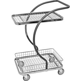Kongamek C-LINE Einkaufs- und Tischwagen, mit 1 Gitteretage, 1 Gitterkorb, Etagenhöhen 160, 630 mm, ab 2 Stk