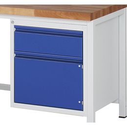 Rau Schubladenblock, Breite 580 mm, Höhe 620 mm, 1 Schublade, 1 Tür