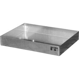 eurokraft pro Edelstahl-Palettenwanne, für Kleingebinde, 46 l, LxBxH 800 x 600 x 120 mm, ab 5 Stk