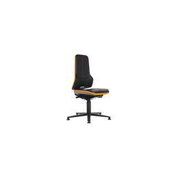 bimos NEON Arbeitsdrehstuhl, Gleiter, Synchronmechanik, Kunstleder, Flexband orange