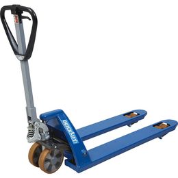 eurokraft pro Paletthubwagen mit QuickLift, Polyurethan Rollenausstattung, Gabellänge 1150 mm, ab 3 Stk