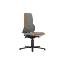bimos NEON Arbeitsdrehstuhl, Gleiter, Synchronmechanik, Supertec, Flexband orange